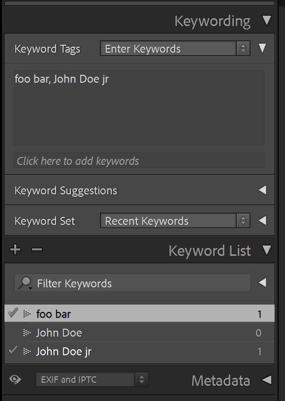 LrC 13.0.2 Keywording Panel breaks up keywords at ... - Adobe Product ...