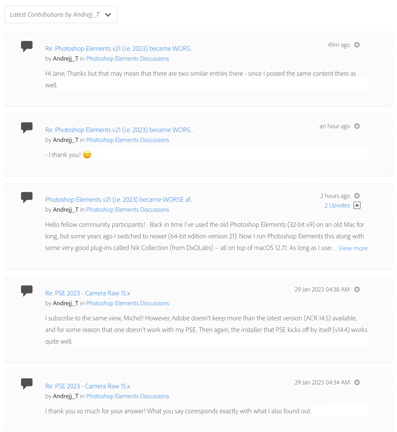 Photoshop Elements v21 (i.e. 2023) became WORSE af... - Adobe Community - 14289410