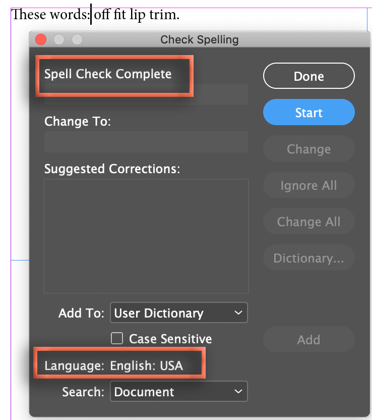 InDesign Dictionary (Set to English:USA) missing B... - Adobe Community ...