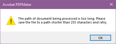 Solved: Filename Character Length Limit in Acrobat - Adobe Product ...