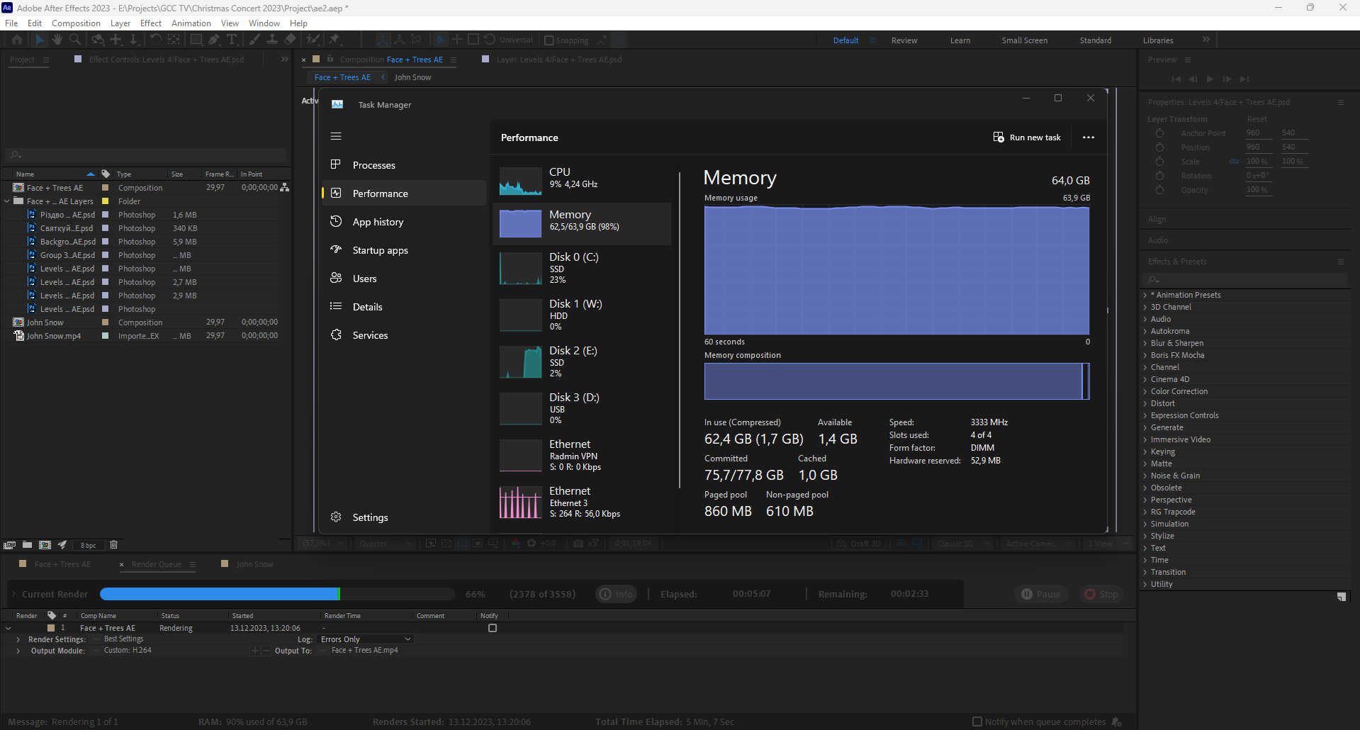 Solved: Affter effects: unable to allocate... - Adobe Product Community ...