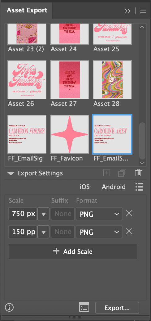 Solved: Asset Export not exporting to scale (bug with new ... - Adobe Community - 14297399