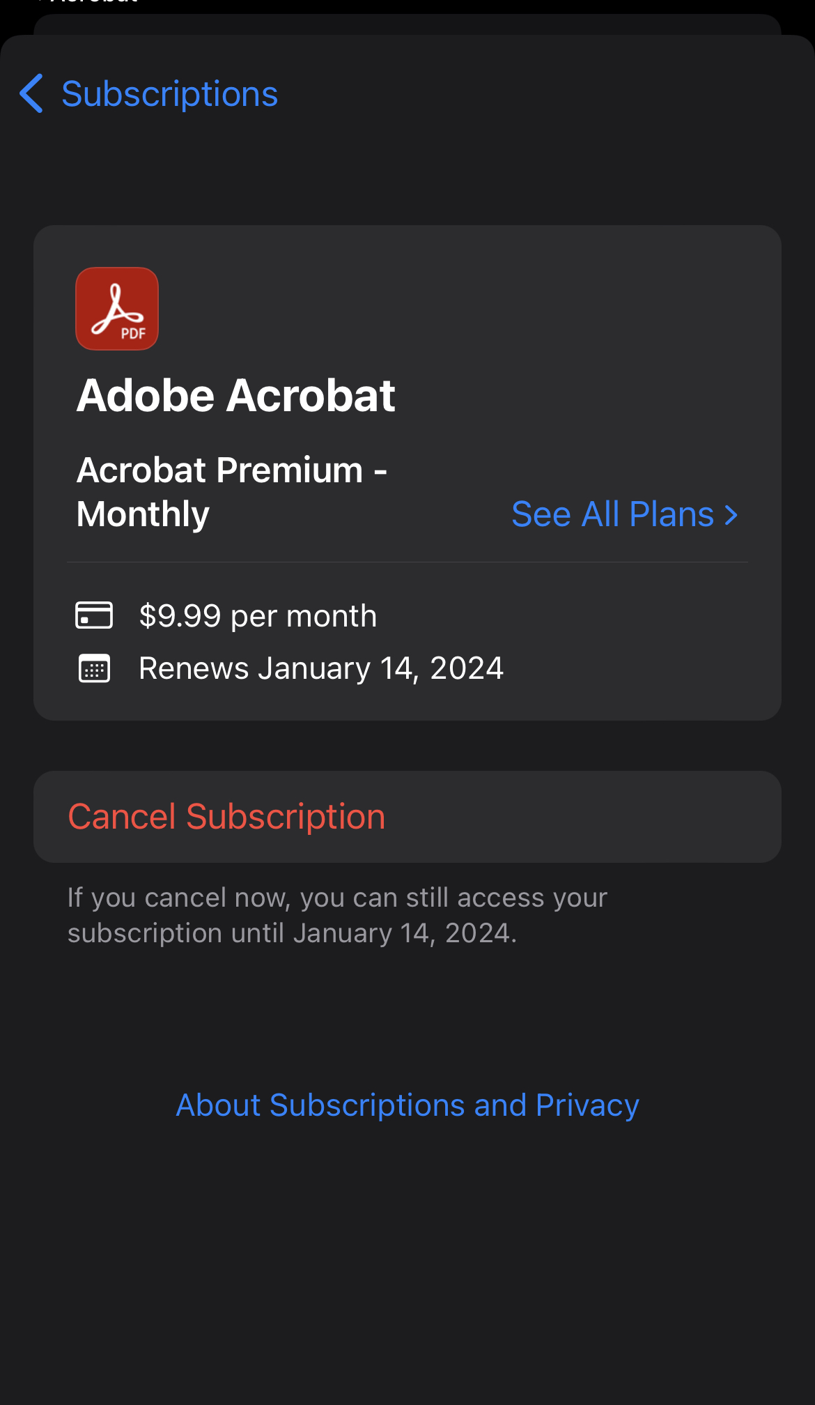 The app is saying my subscription is expired but i... - Adobe Product ...
