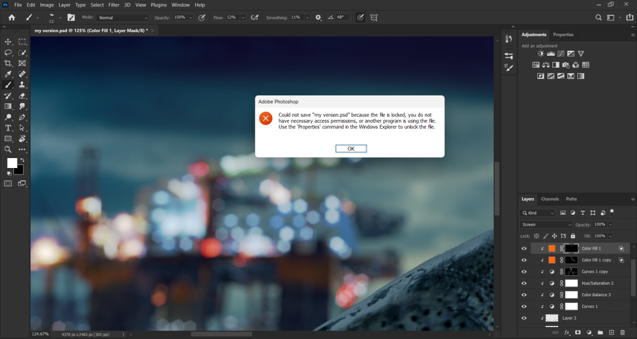 File is Unlocked - Adobe Community - 14305738