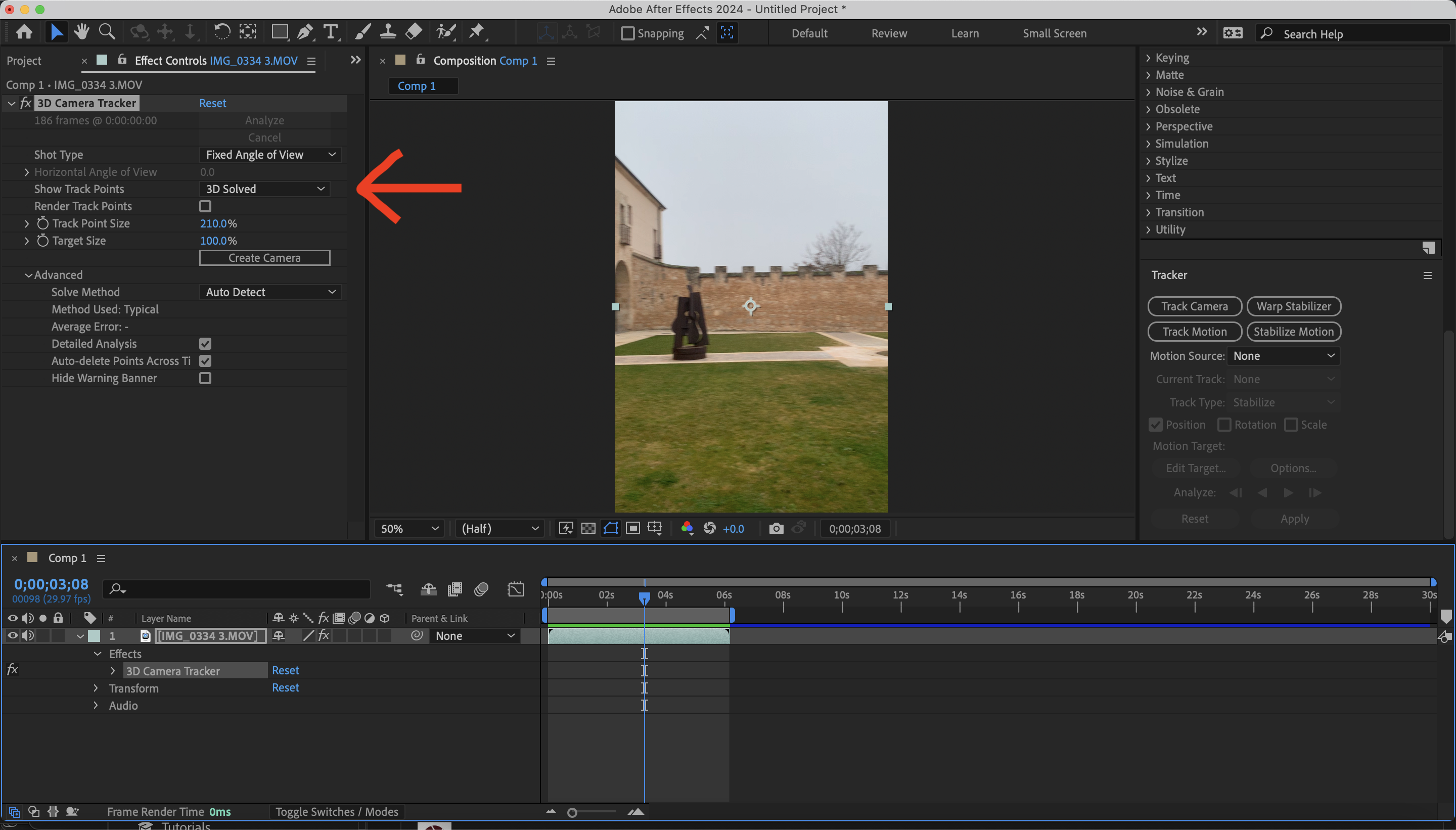Solved: After effects 3d tracking target not appearing - Adobe ...