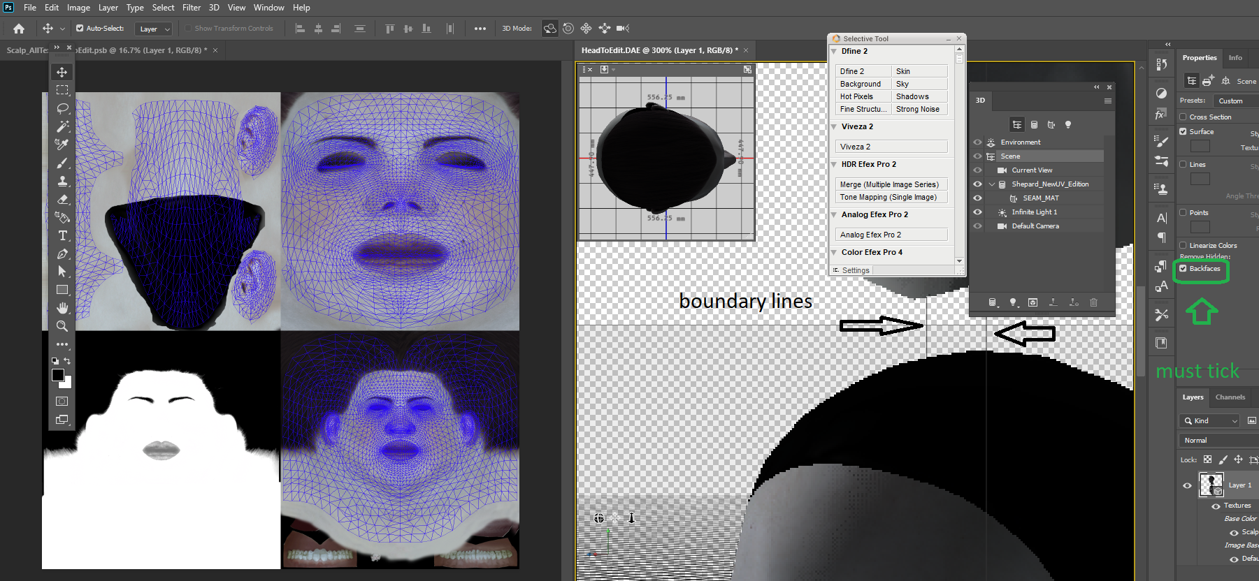 Solved: PS 2020 - 3D visible seams - Adobe Product Community - 10955650