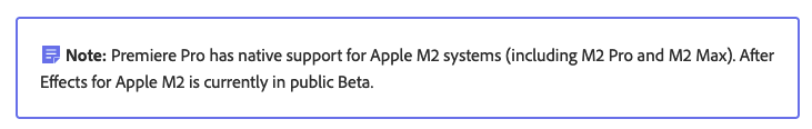 Documentation - Apple M3 Support? - Adobe Community - 14315562