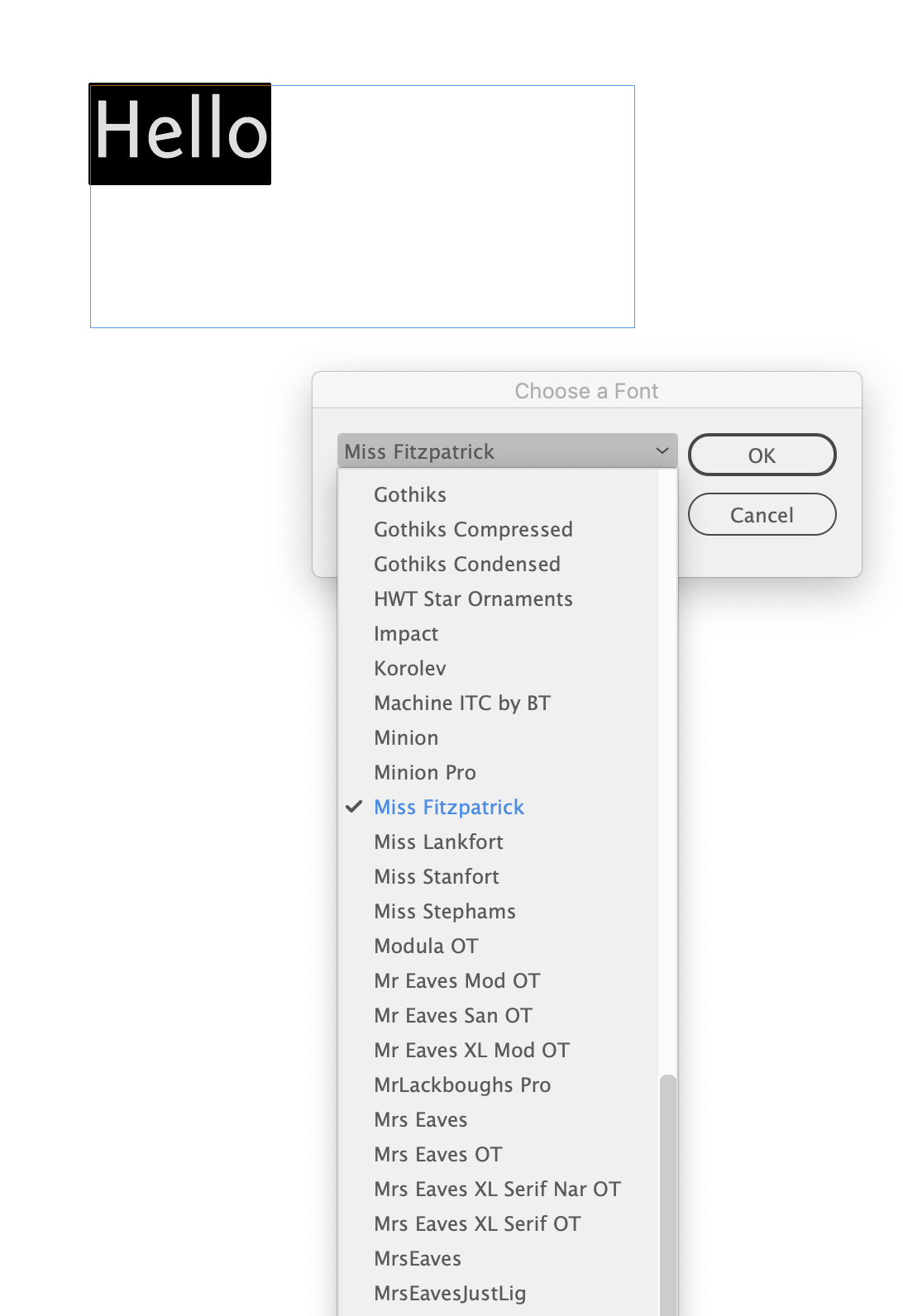 InDesign Font API, Favourites? - Adobe Community - 14298021