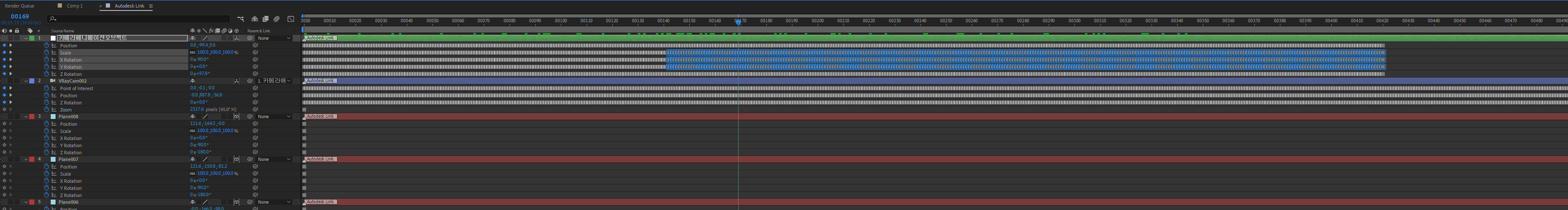 (4K 모니터 / 1920x1080 작업) 3D카메라 값을 불러오면 이러한 키프레임이 생기... - Adobe Community ...