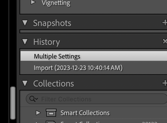 P: Develop settings getting pasted to other photos... - Adobe Community ...