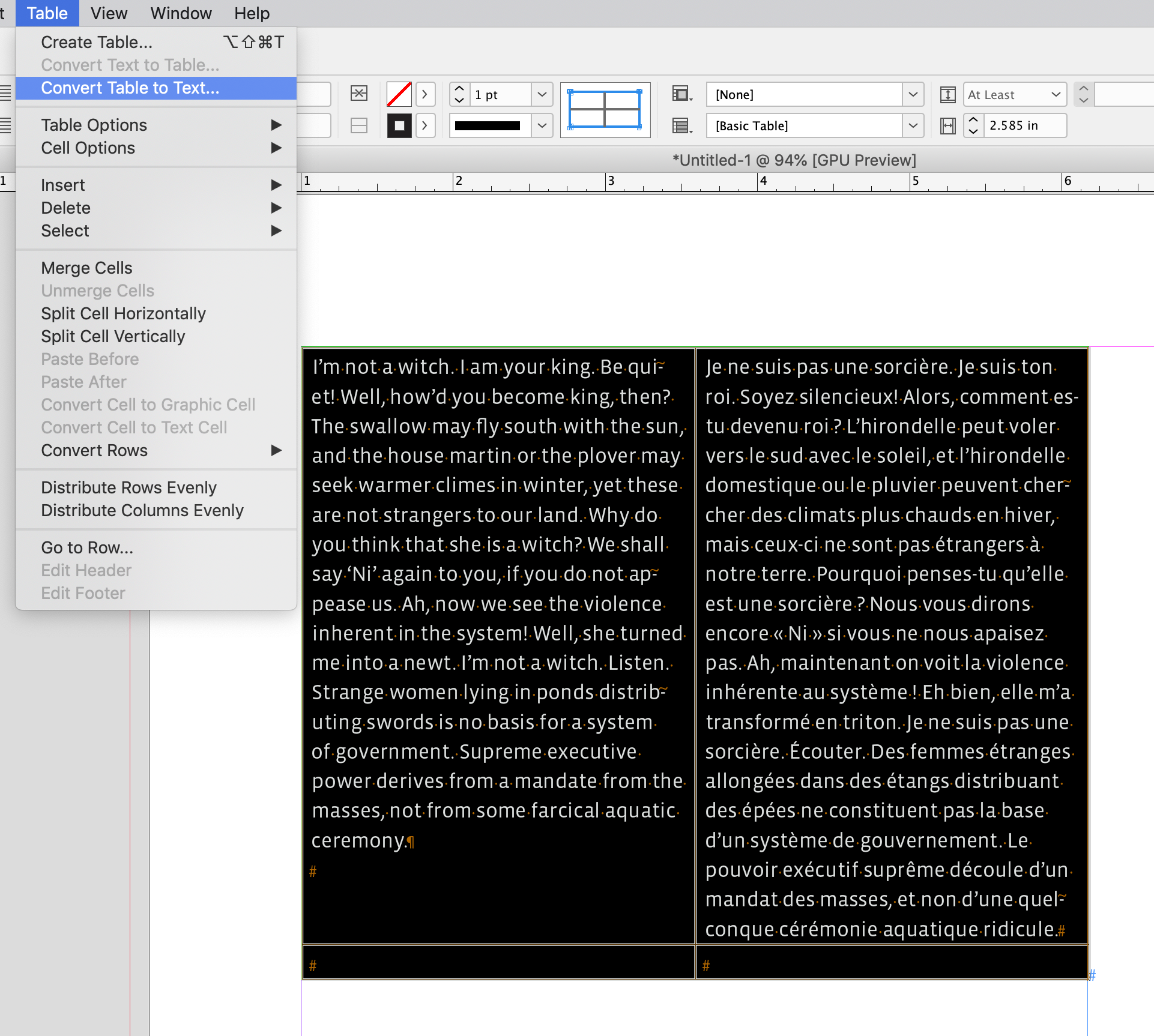 Word to inDesign with bilingual language using tab... - Adobe Community ...