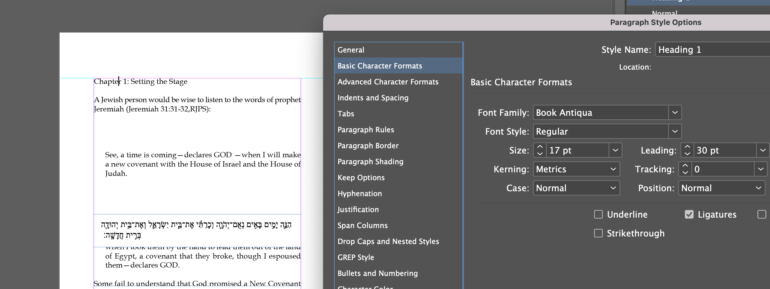 Solved: Heading 1 formatting not changing - Adobe Product Community - 14335415