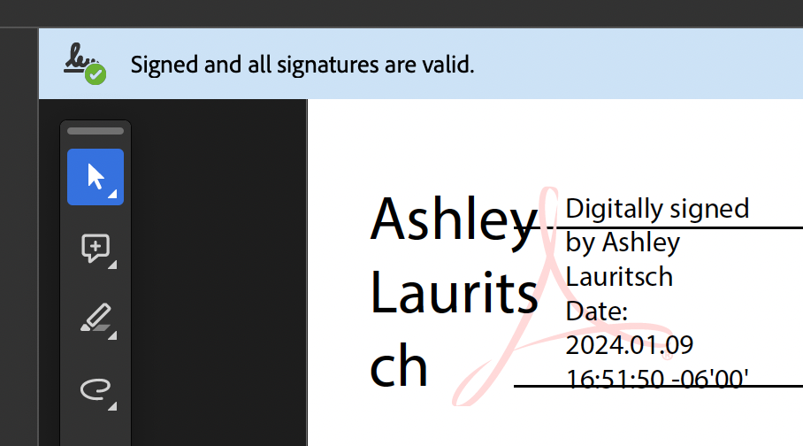 Solved: Certificate Signature Not Showing Reason for Signa... - Adobe ...
