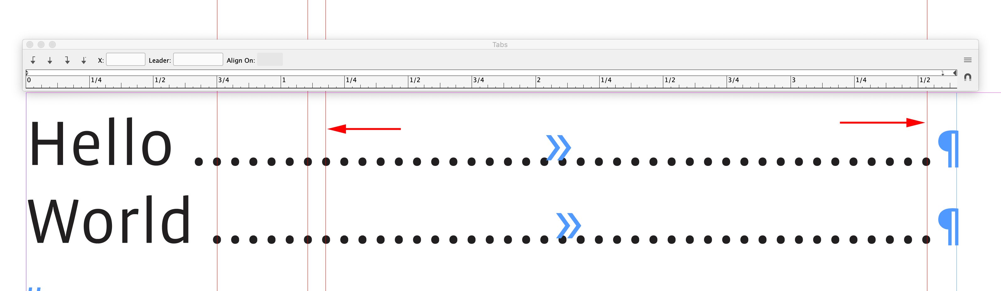 Solved: Gap between the leader underline and the tab. - Adobe Product ...