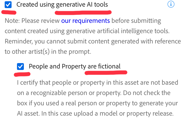 Clarification on generative AI submission guidelin... - Adobe Community ...