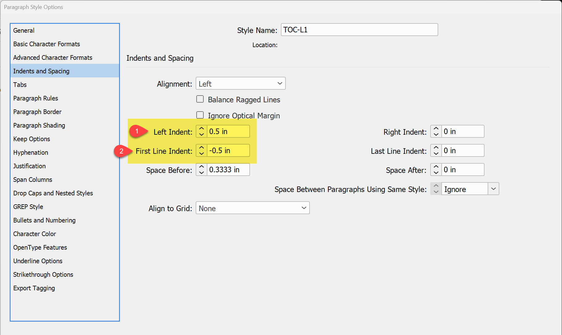 Solved: TABLE OF CONTENT CUSTOMIZATION. TITLE LINES ALIGNM... - Adobe ...