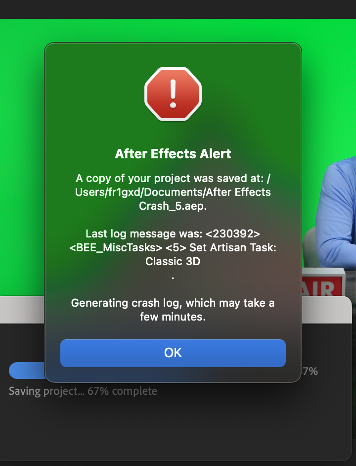 AE Alert- Keeps crashing - Adobe Community - 14348655