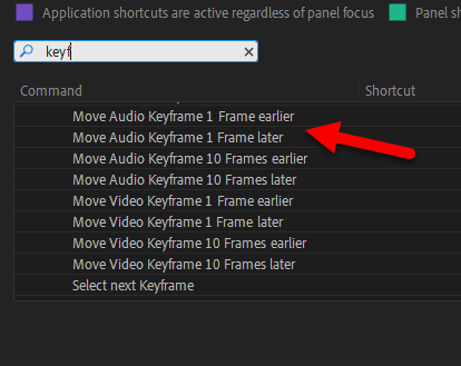 Selecting a keyframe in the timeline should not se... - Adobe Community - 14353422
