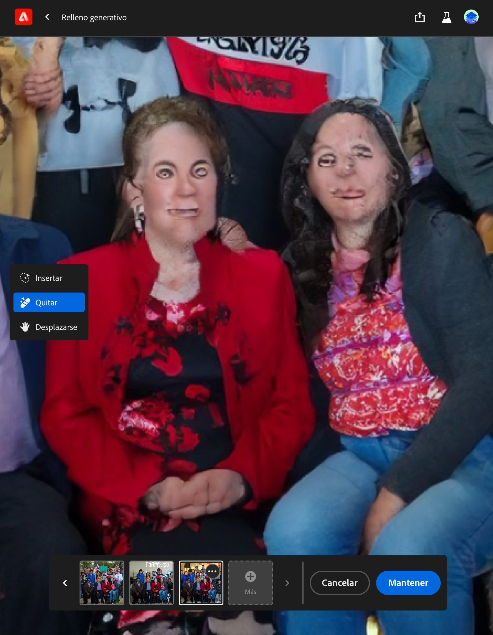 IA adobe Fire Fly relleno generativo - Adobe Community - 14354385