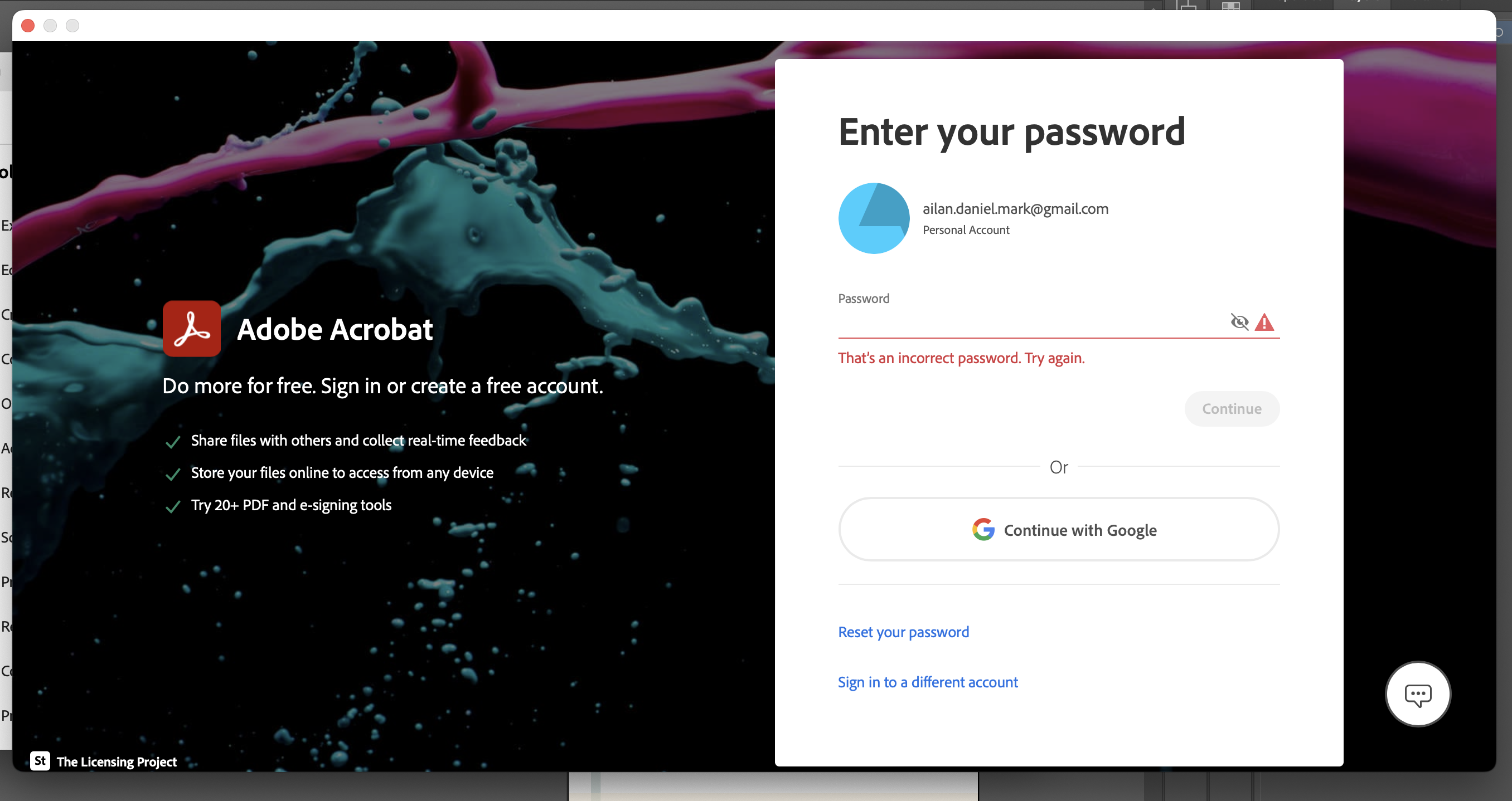 Acrobat forcing sign in with non-closeable popup i... - Adobe Product ...