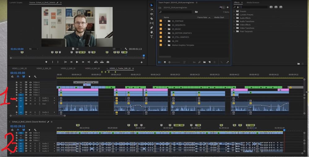 Solved: How to have two open timelines in the same project... - Adobe ...