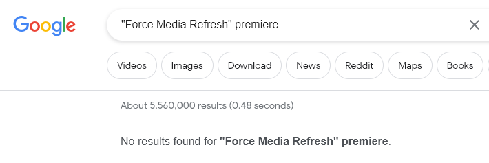 Solved: Force Media Refresh: Only for growing media? - Adobe Product ...