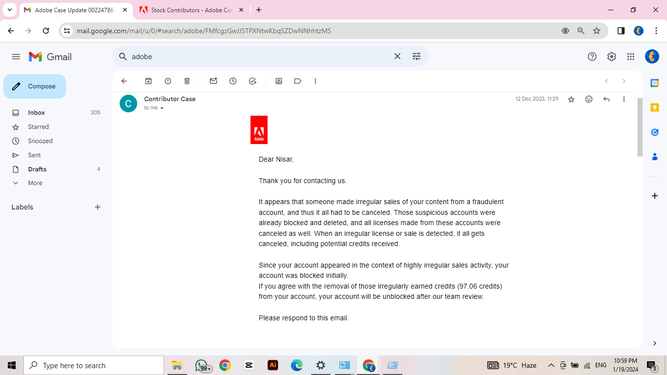 Adobe Stock Contributor Account is still de activa... - Adobe Community ...