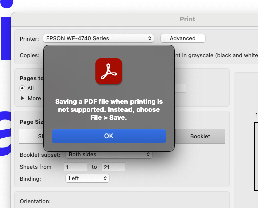 InDesign Print to Booklet, save to PS file, conver... - Adobe Product ...