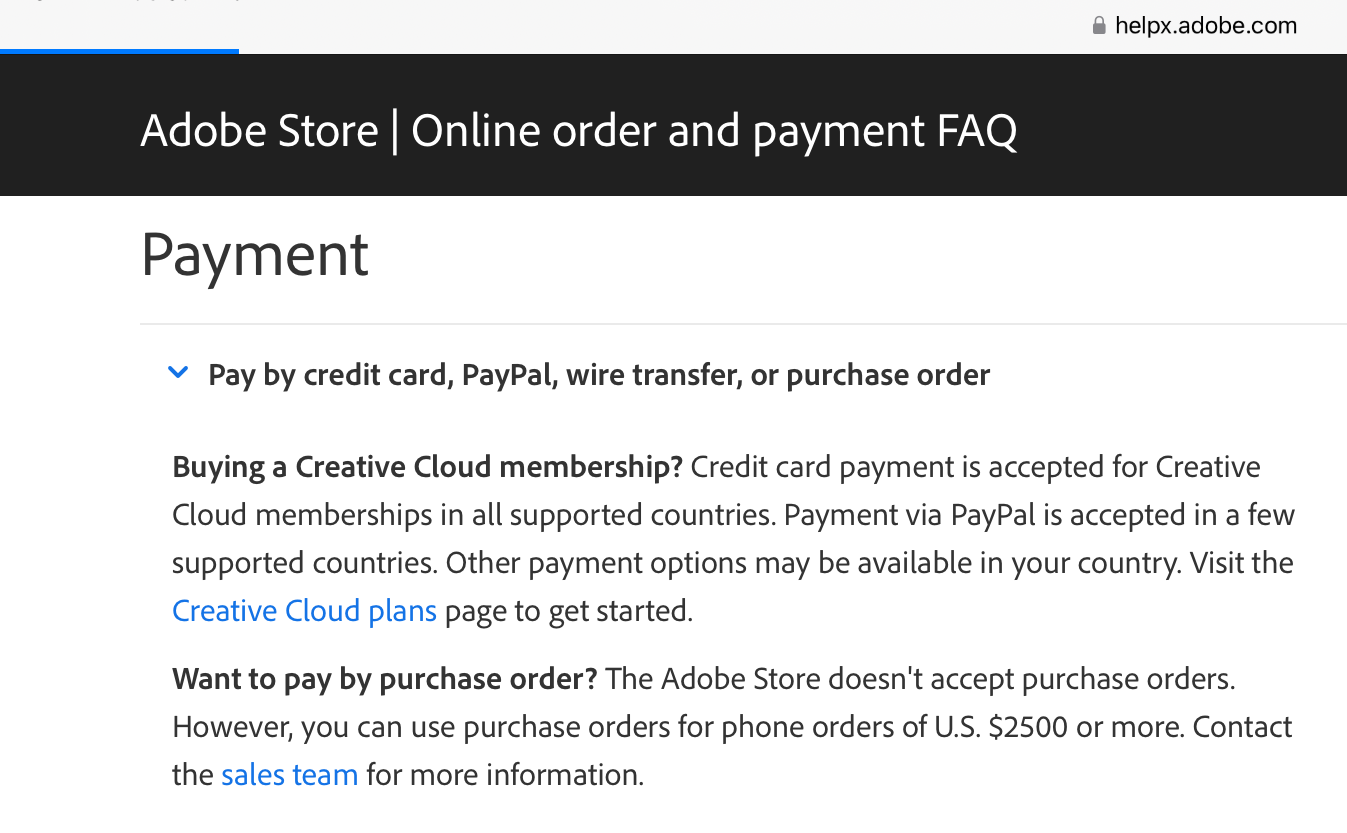 Payment issue - Adobe Product Community - 14373868