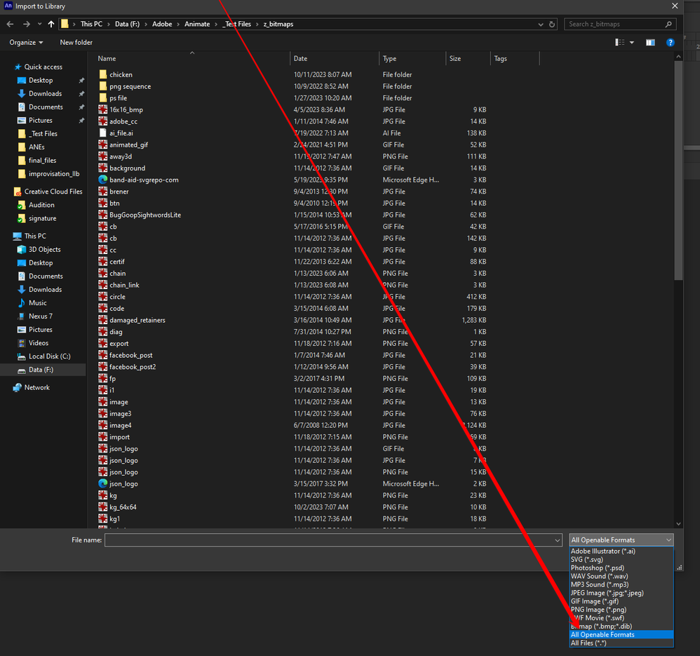 Solved: I can't import images - Adobe Product Community - 9520927
