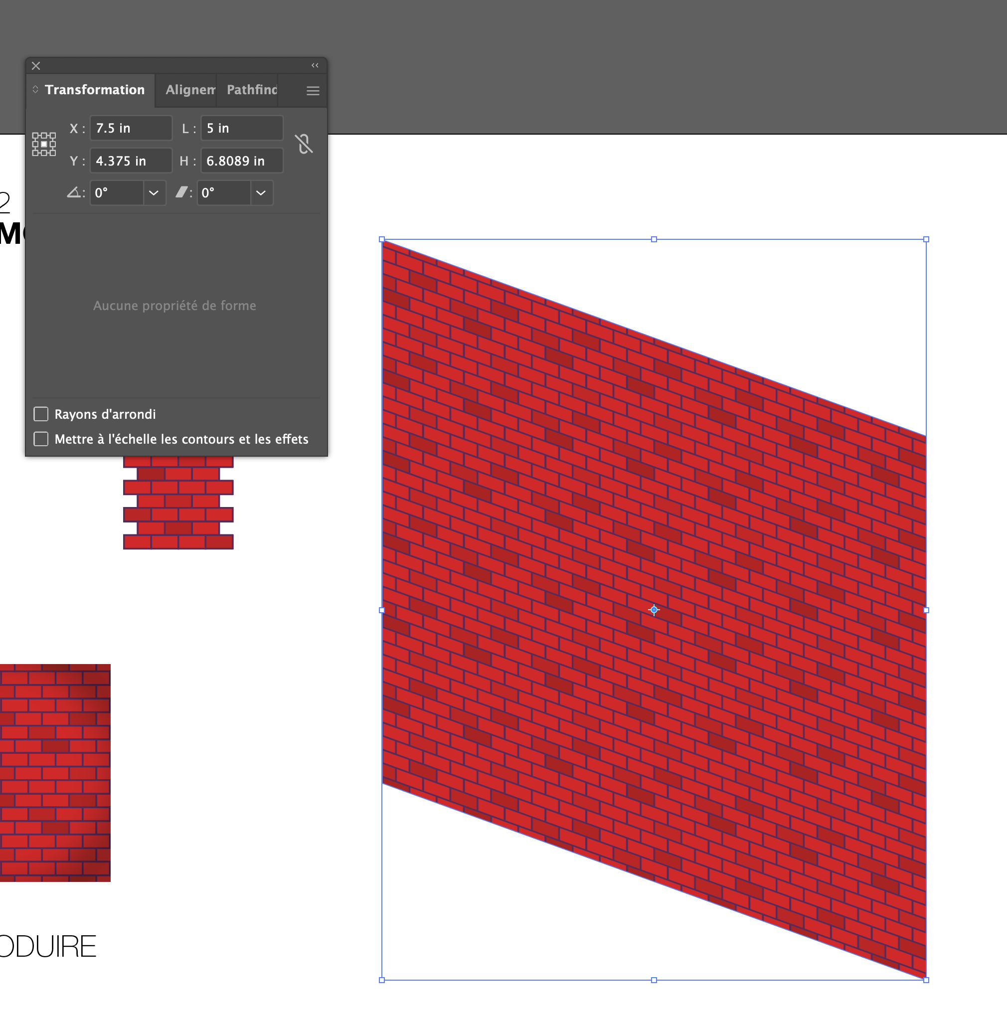 Vertical shear using Transformation panel? - Adobe Community - 14374627