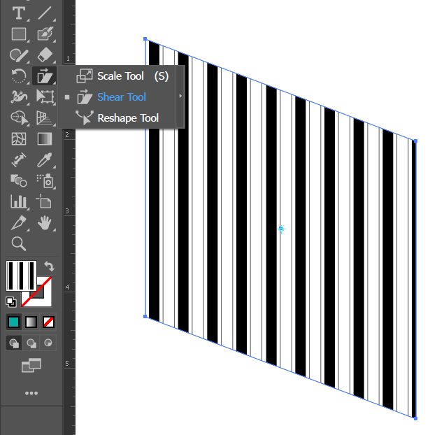 Vertical shear using Transformation panel? - Adobe Community - 14374627