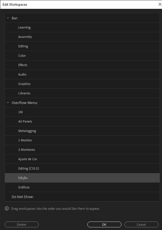 Workspaces being reseted at relaunch - Adobe Community - 10965922