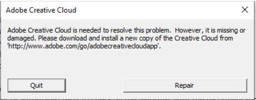 Solved: Persistent Adobe Creative Cloud Repair Popups - Adobe Community ...