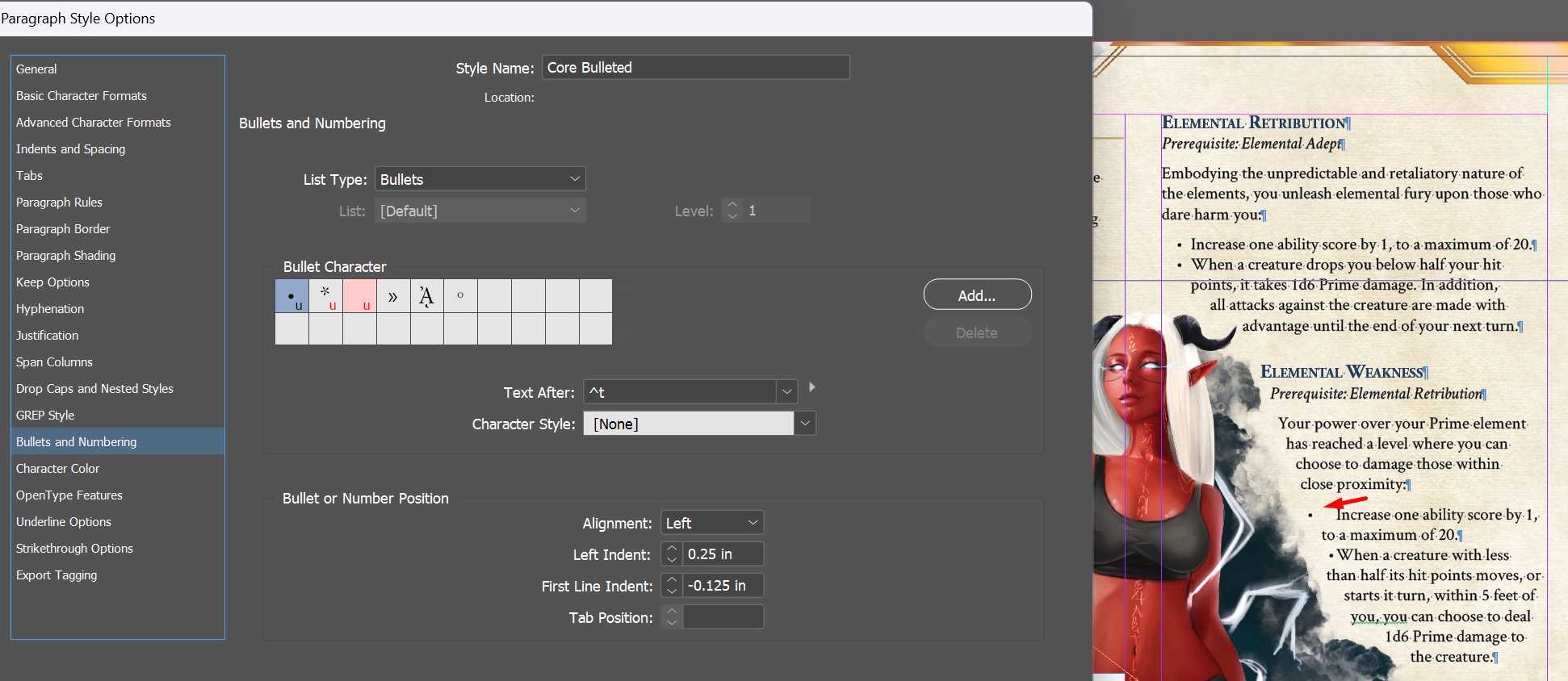 Solved: Strange bullet behavior - Adobe Product Community - 14380025