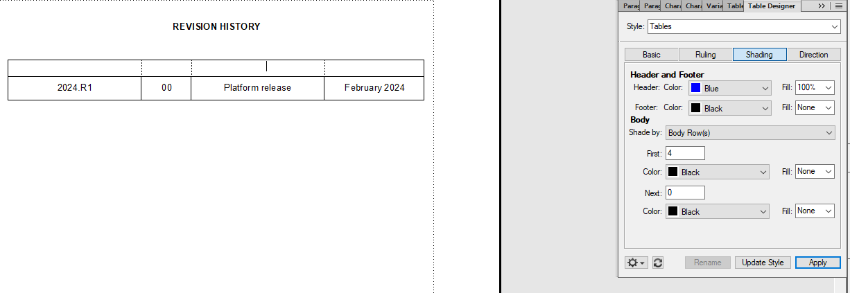 Solved: Editing Table Header Row - Adobe Product Community - 14387149