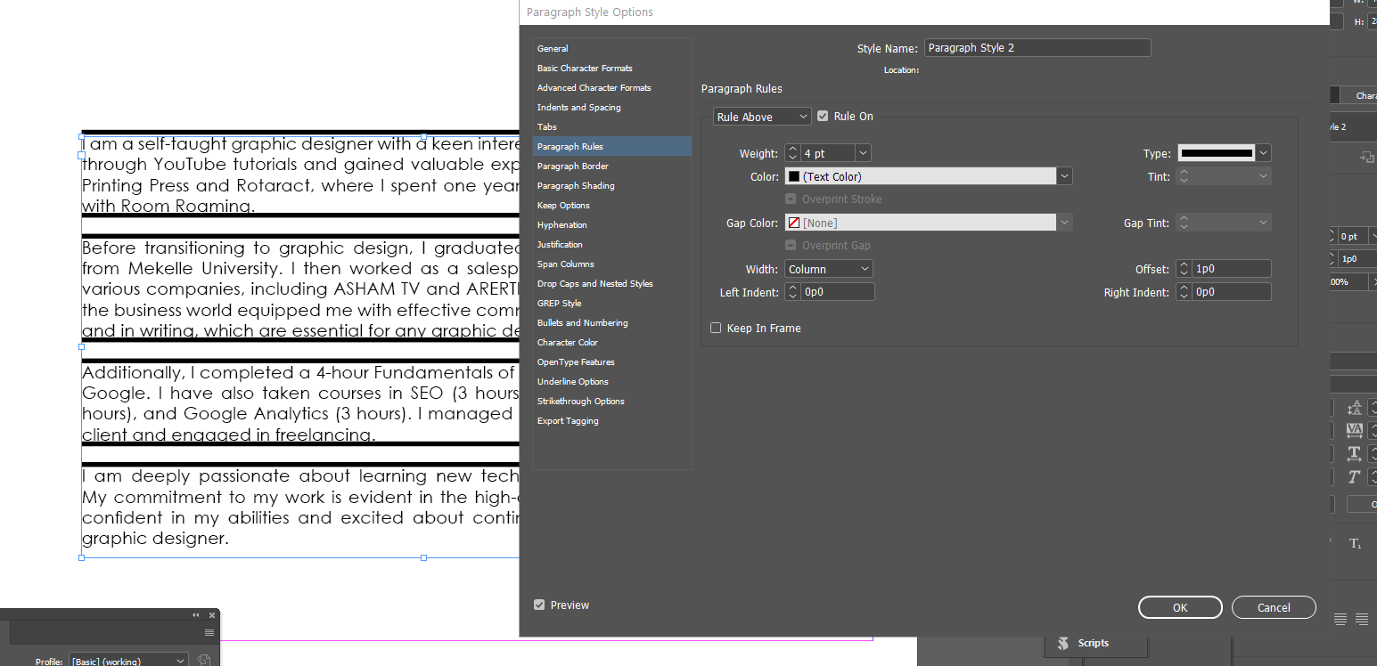 Applying a paragraph ruler gives me multiple ruler... - Adobe Community ...