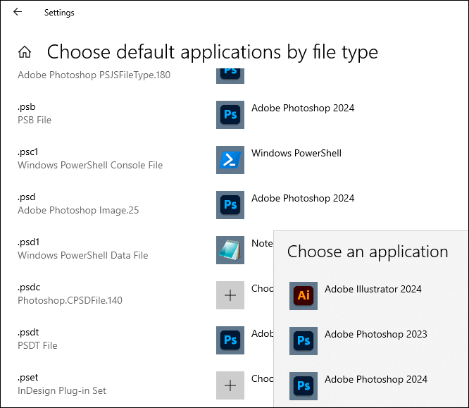 Photoshop BETA hijacks all associated file types i... - Adobe Product ...