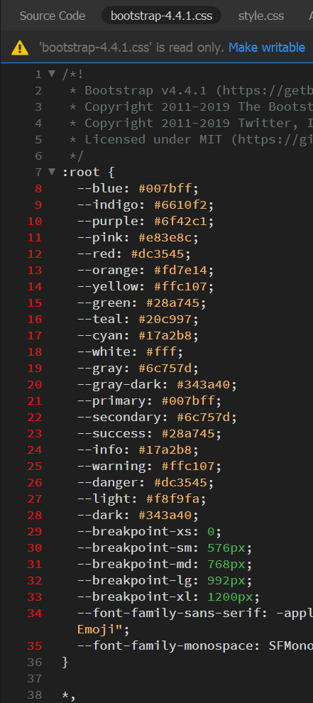 Solved: Cannot change BG colour in bootstrap Navbar - Adobe Community - 14402258