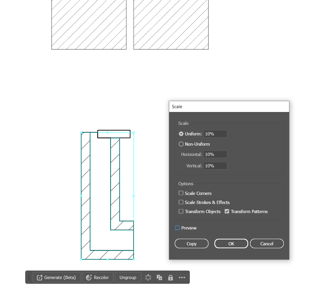 Scaling size of pattern but not the stroke/linewei... - Adobe Product ...