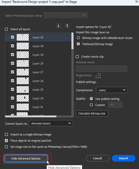 Solved: Troubleshoot issue with importing Photoshop file t... - Adobe Product Community - 14407976
