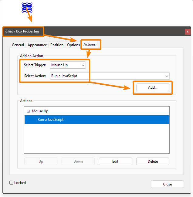 Solved: Disable PDF Form field based on check box - Adobe Product Community - 14410228