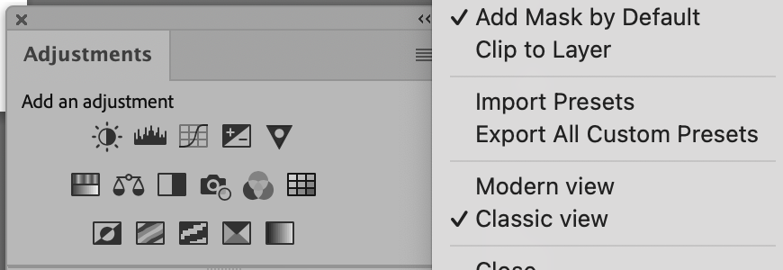 Adjustments Panel with Presets is Now Available in... - Adobe Community ...