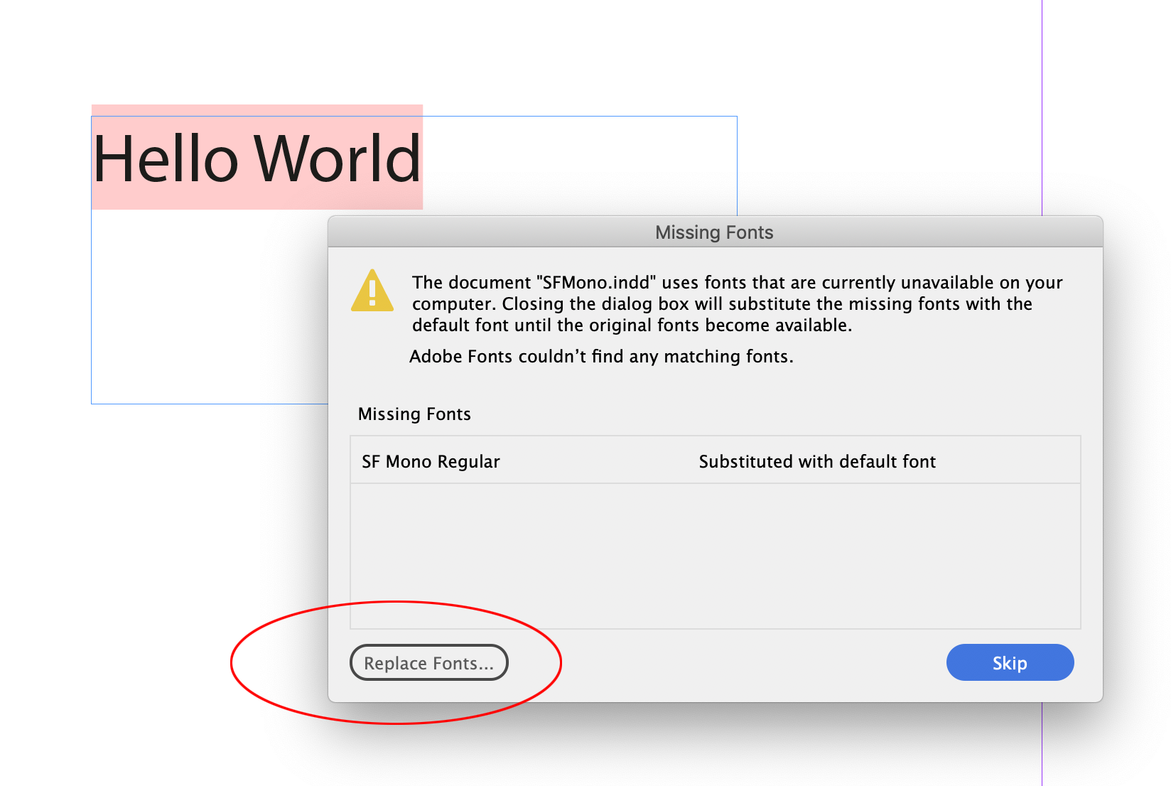 How to set a default font to replace a missing fon... - Adobe Product Community - 14413460