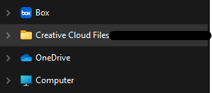 Solved: Adobe CC Files shortcut in sidebar (Windows 11) - Adobe ...