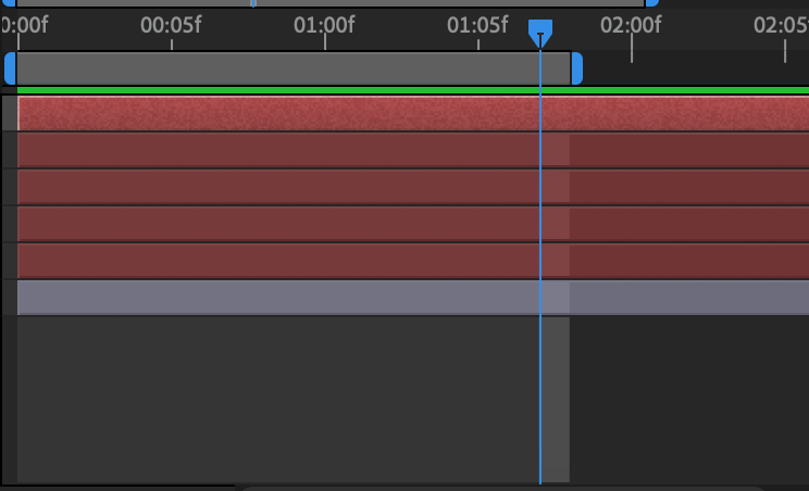 Why does my playhead have a few frames greyed out ... - Adobe Product ...