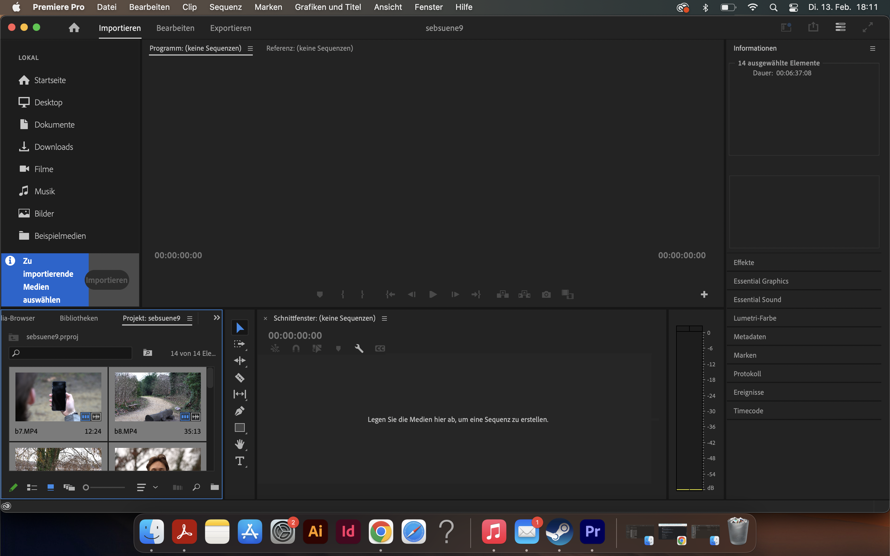 Solved: no sequences - Adobe Community - 14420713