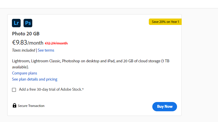 Complaint: Deceiving information at time of subscr... - Adobe Product ...