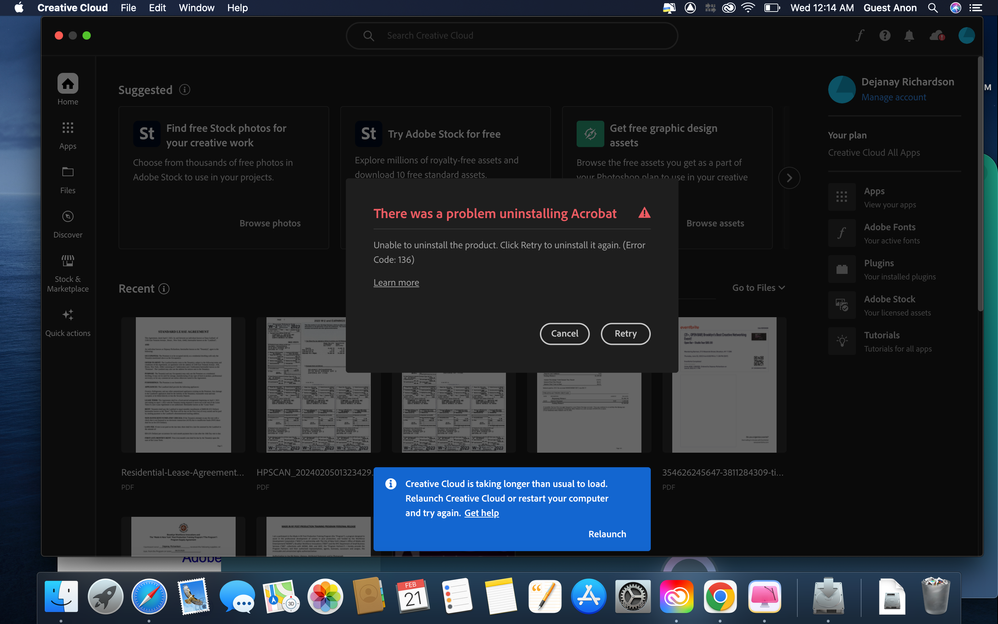 Re Issues With Opening Adobe Acrobat Dc And Reade Adobe Community 14430262 