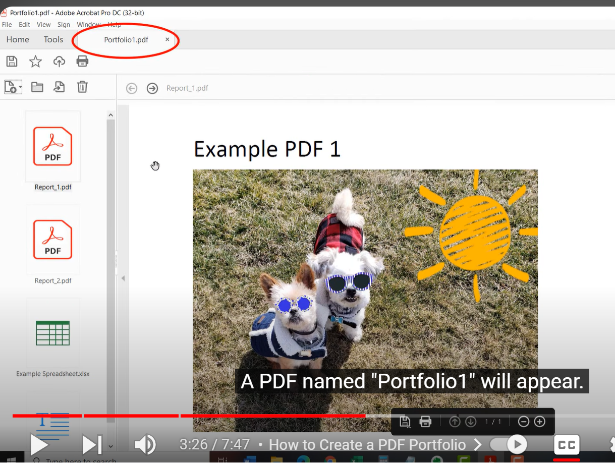 initial view in a pdf portfolio - Adobe Product Community - 14440841
